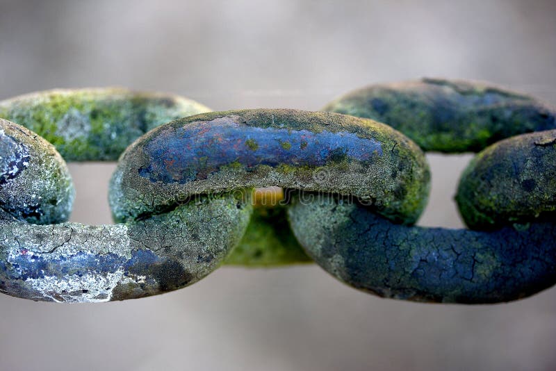 A chain link, rusted stock photo. Image of antique, rust - 129617200