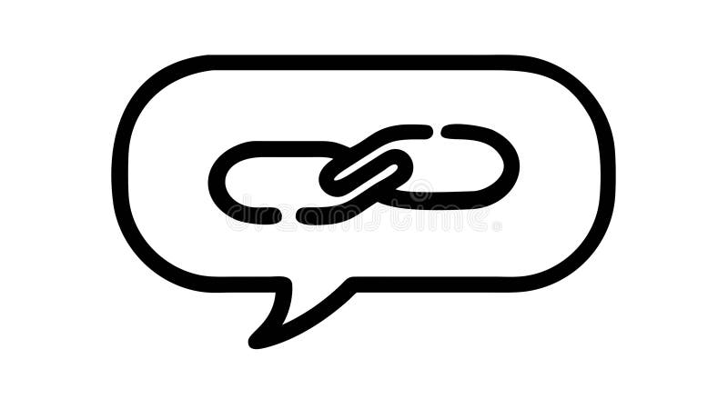 Speech Bubble Link Chain Stock Illustrations – 650 Speech Bubble Link ...