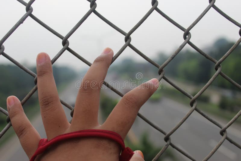 Chain link on the street stock image. Image of dump - 181120549