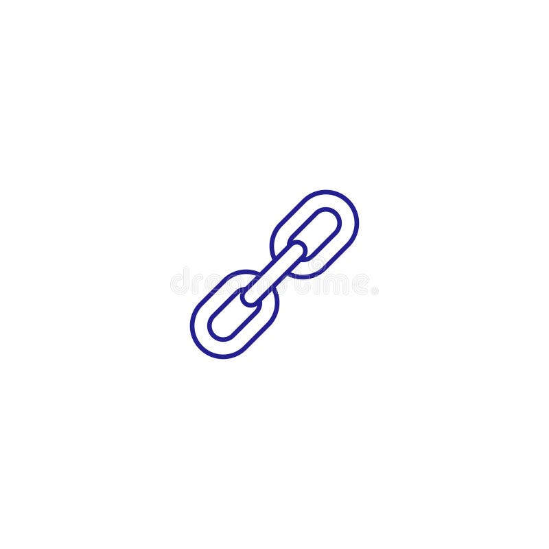 Chain Link Strength Cooperation Line Icon. Security Infrastructure ...