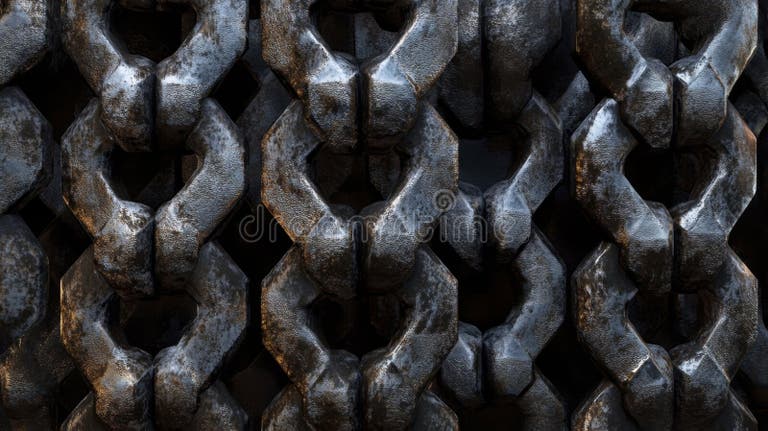 Chain Link Texture Background Stock Illustration - Illustration of ...