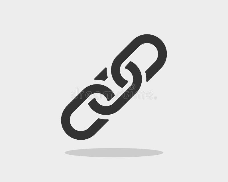 Chain Link Vector Icon. Chainlet Element Flat Design Stock Vector ...