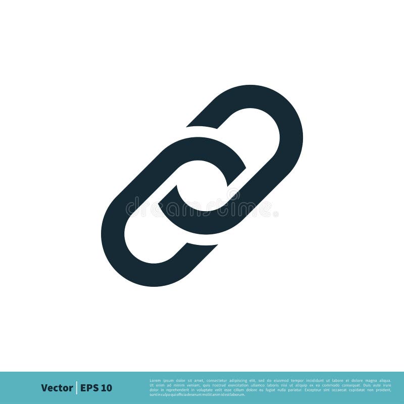 Chain Linked Connected Icon Vector Logo Template Illustration Design ...