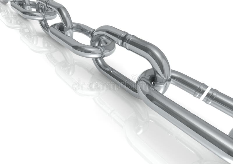 Chain link stock illustration. Illustration of attached - 31936339