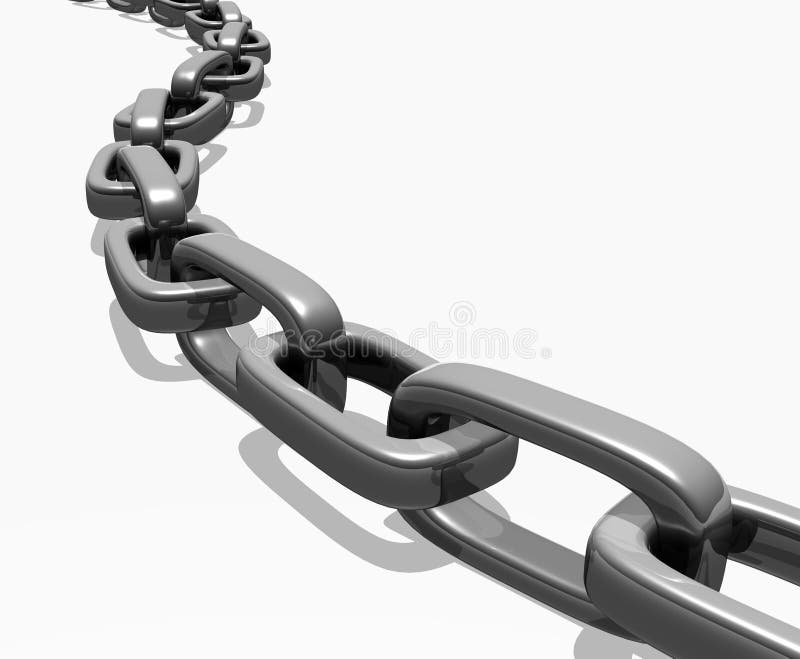 Chain Links stock illustration. Illustration of rendered - 27943447
