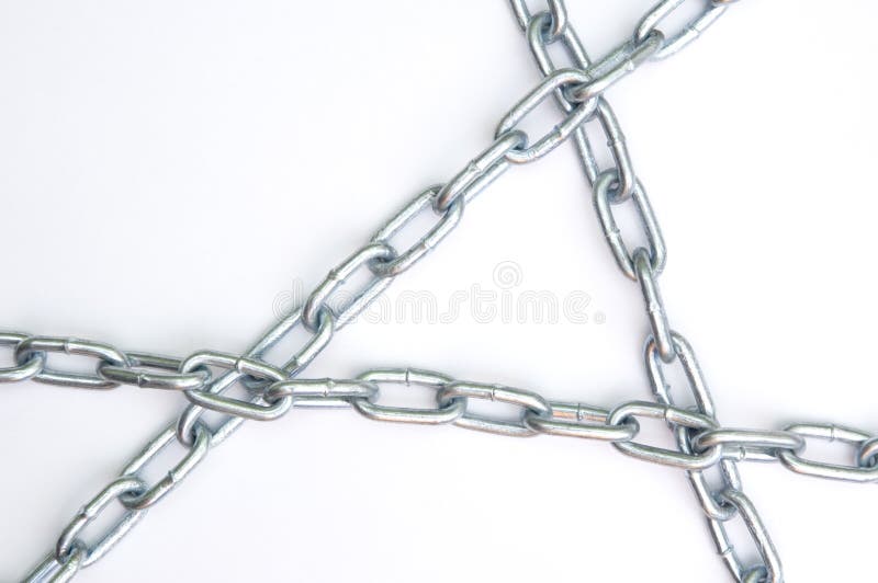 Chain links stock image. Image of steel, line, managed - 381005