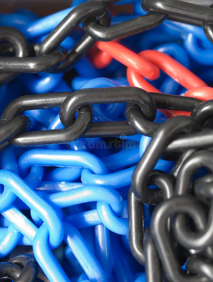 Chain of Links of the Old Cast-iron Isolated Stock Photo - Image of ...