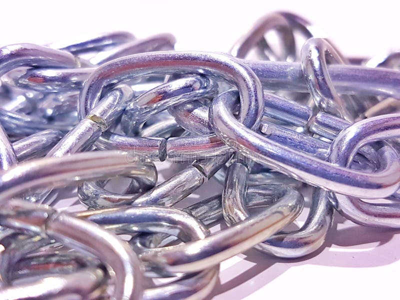 Chain links in a bundle stock photo. Image of font, mineral - 185377022
