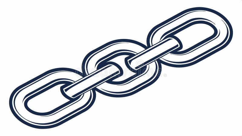 Chain Links Connection And Strength Symbol Vector Design Generative Ai Stock Vector