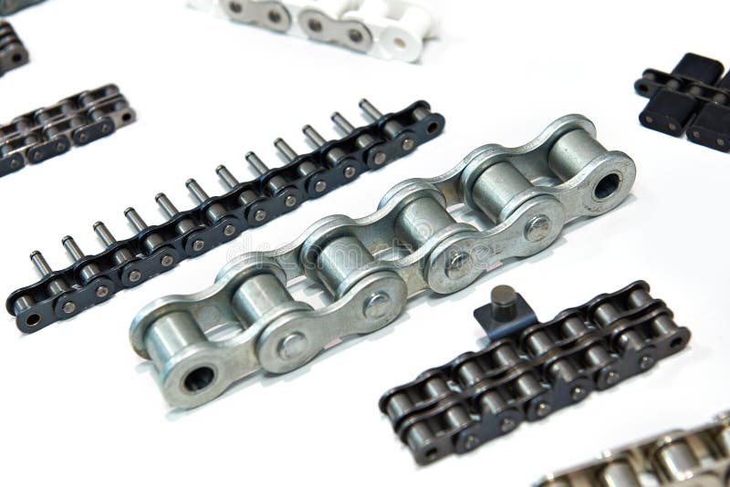 Chain Links for Different Vehicle Mechanisms Stock Image - Image of ...