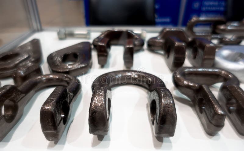 Chain Links. High Strength Forged Metal Connectors Stock Image - Image ...