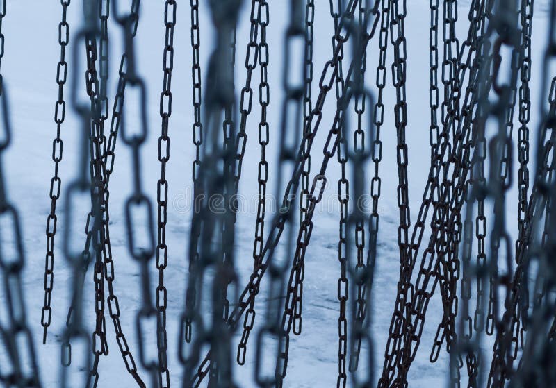 Chain Links. a Lot of Chain Links. Stock Image - Image of landscape ...