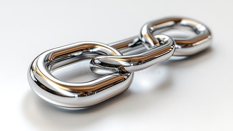 Reflective Interlocking Strength Connection Symbolism Stock ...