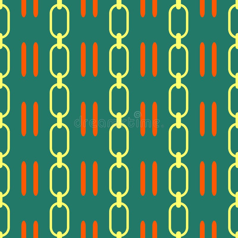 Chain Links Seamless Pattern. Vector Stock Illustration Eps10. Stock ...