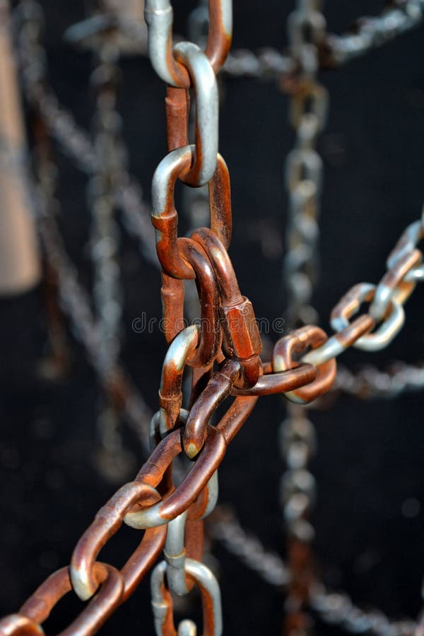 Chain Links stock photo. Image of chainlinks, links, iron - 42377856