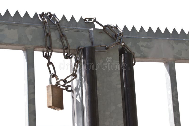 Chain and lock stock photo. Image of loop, guard, chain - 19129106