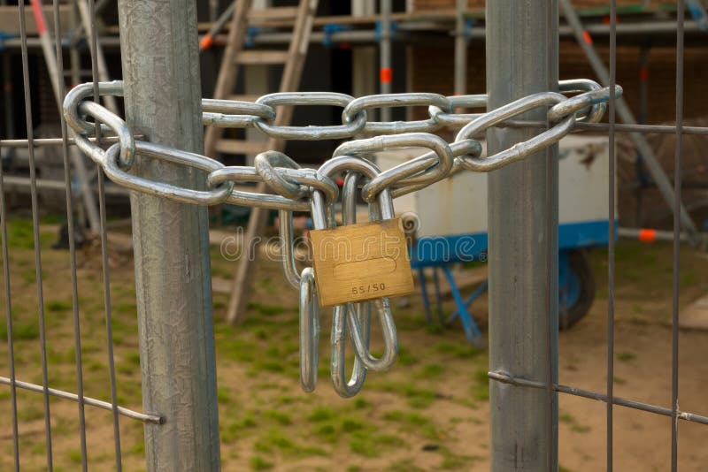 Chain with lock stock image. Image of security, padlock - 25485983