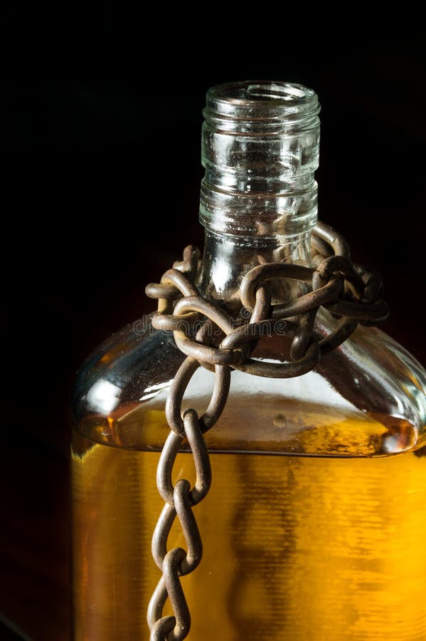 Alcohol Slave or Alcoholism Stock Image - Image of alcoholism, drunk ...
