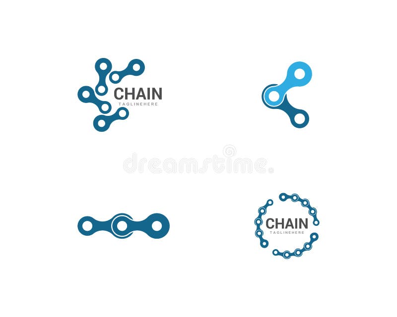 Chain logo vector template stock vector. Illustration of network ...