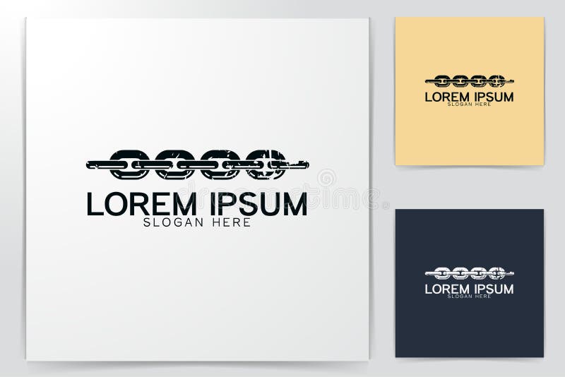 Chain Logo Ideas. Inspiration Logo Design. Template Vector Illustration ...