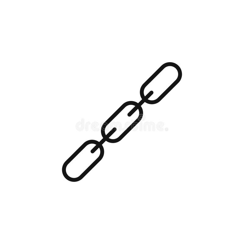 Chain Logo Sign Vector Outline Stock Vector - Illustration of pressure ...