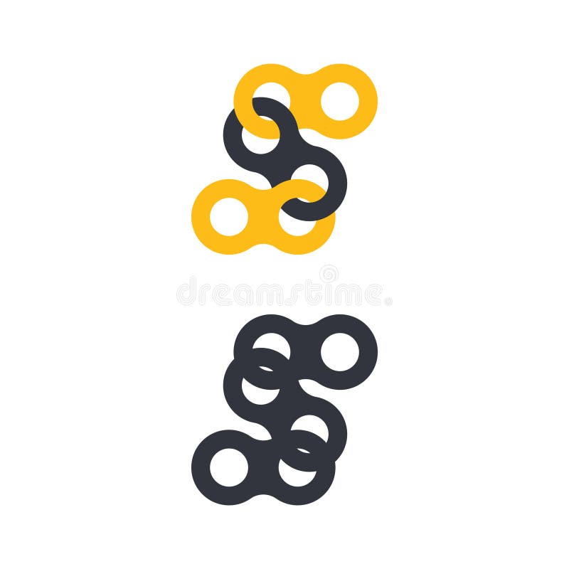 Chain Logo Template Icon stock vector. Illustration of isolated - 337429270