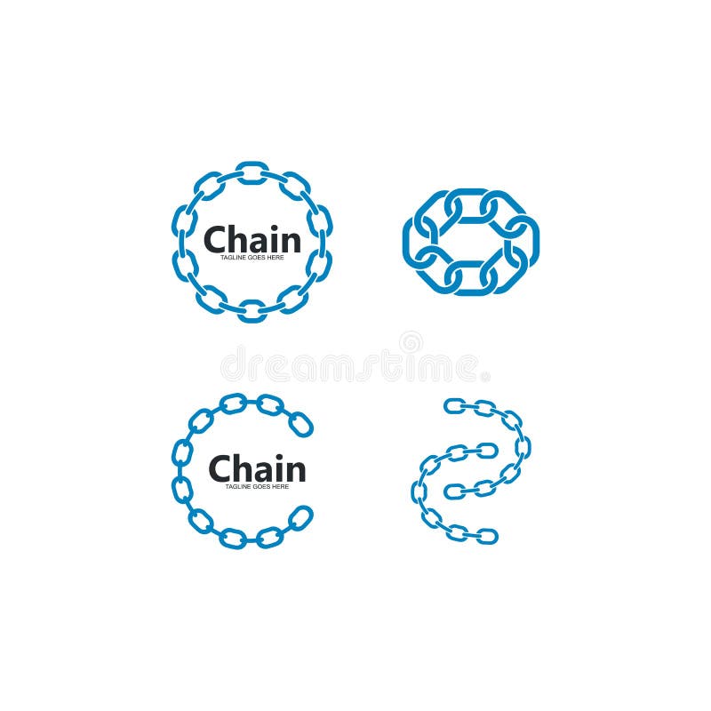 Chain logo template stock illustration. Illustration of trendy - 137083983