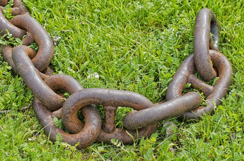 Chain stock photo. Image of protection, green, heavy - 35130986