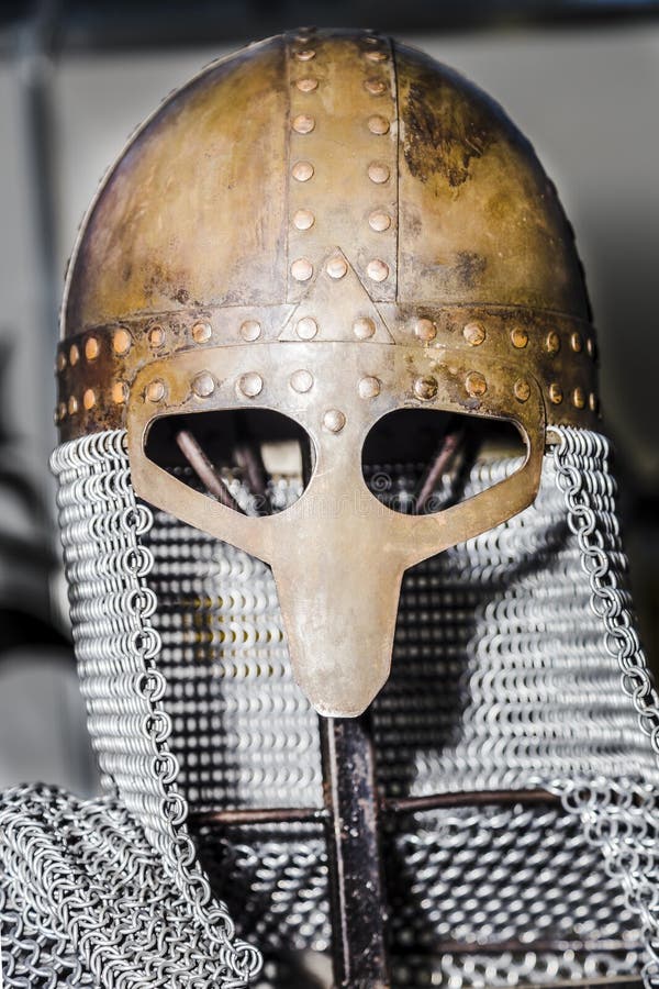 Chain mail and helmet stock photo. Image of defender - 105456254