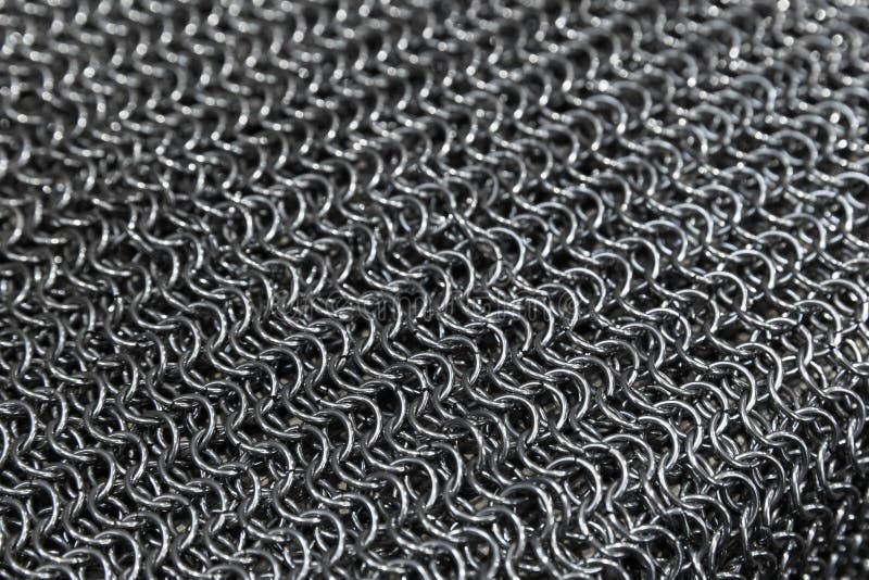 Chain Mail. Medieval Knight Torso Armor Made of Steel Rings Stock Photo ...