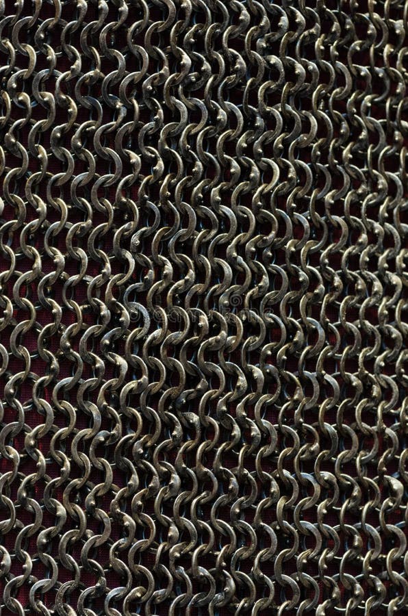 Chain Mail Armor of Medieval England Stock Photo - Image of knitted ...