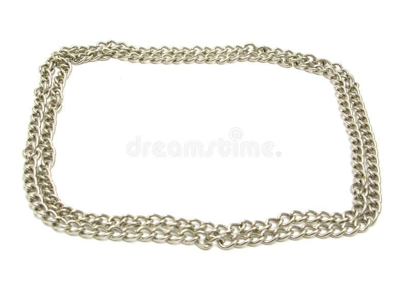 Chain of metal stock photo. Image of chain, frame, isolated - 7308614