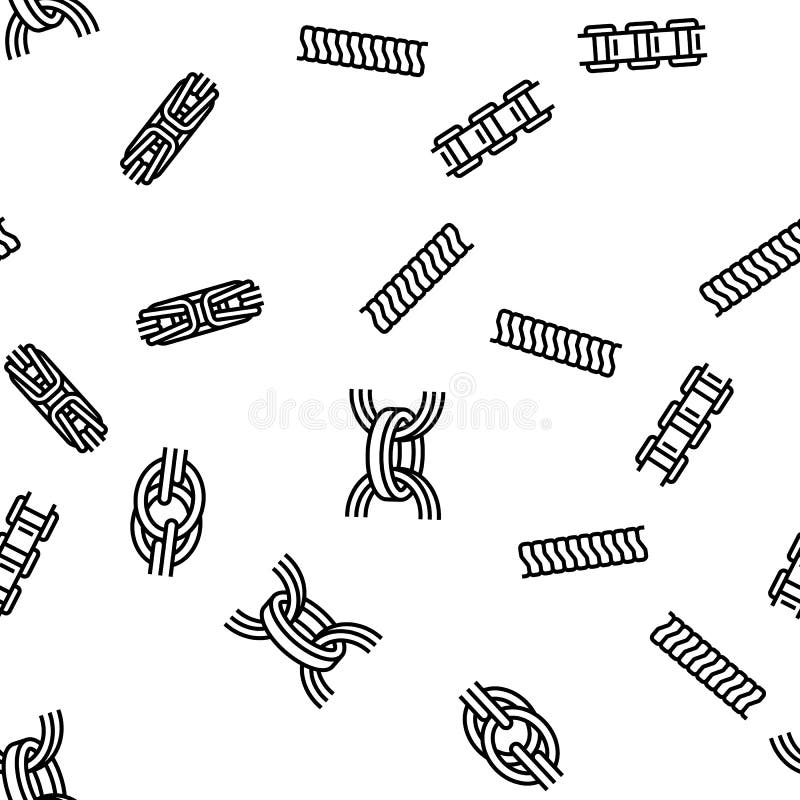 Chain Metal Connection Link Vector Seamless Pattern Stock Illustration ...