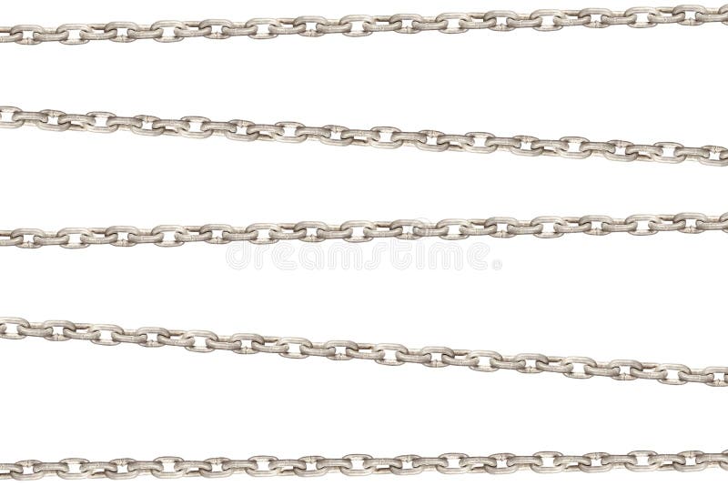 Chain of metal steel stock image. Image of isolated - 182556205