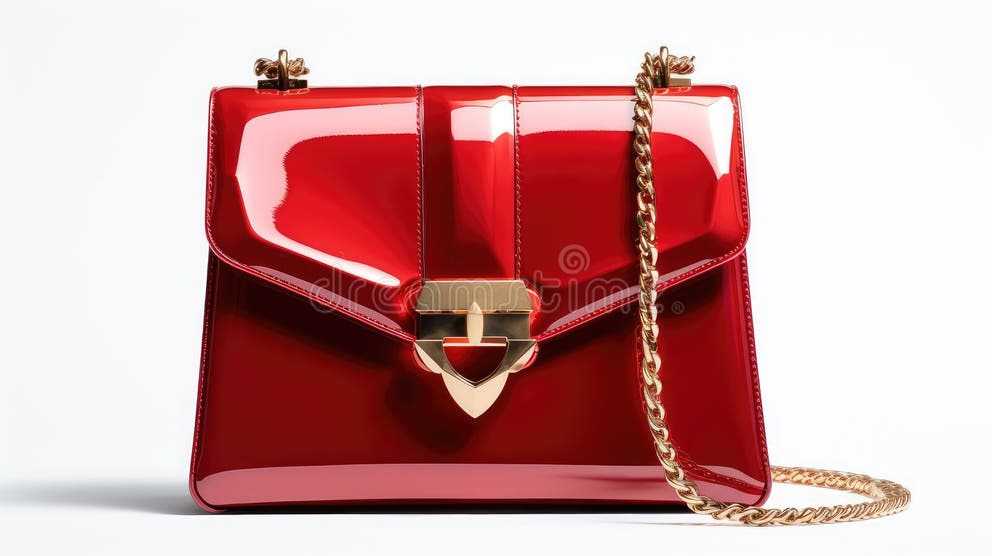 Chain metallic red stock illustration. Illustration of chic - 369604306