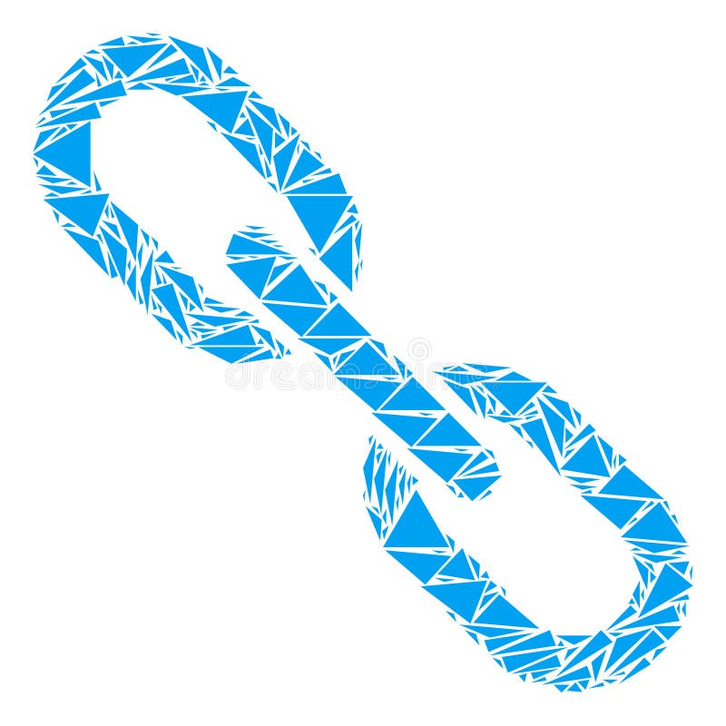 Chain Mosaic of Triangles stock vector. Illustration of linked - 119923461