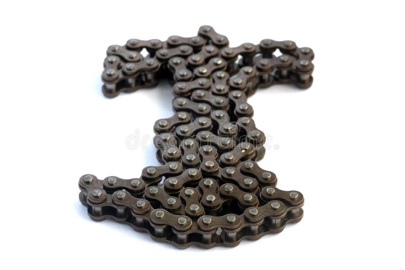 Chain Motor stock image. Image of motor, industry, white - 116768753