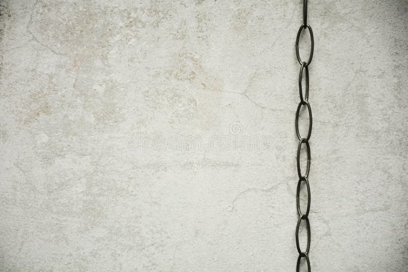 Chain with Old Concrete Wall Stock Photo - Image of rough, concept ...