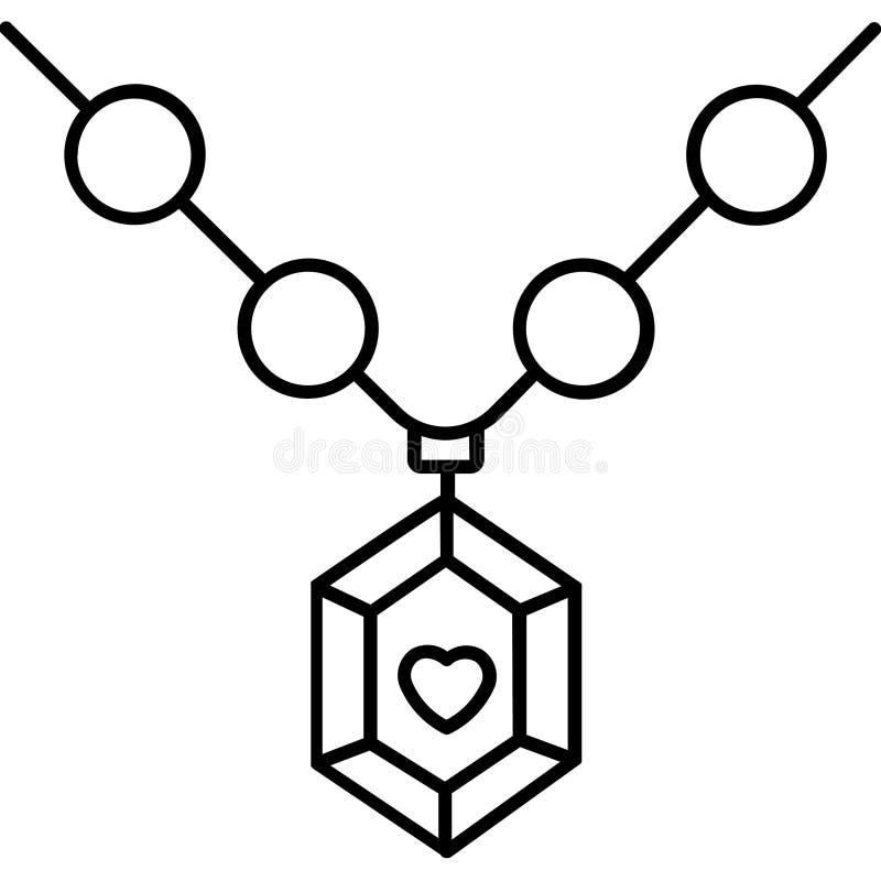 Locket Outline Stock Illustrations – 2,012 Locket Outline Stock ...