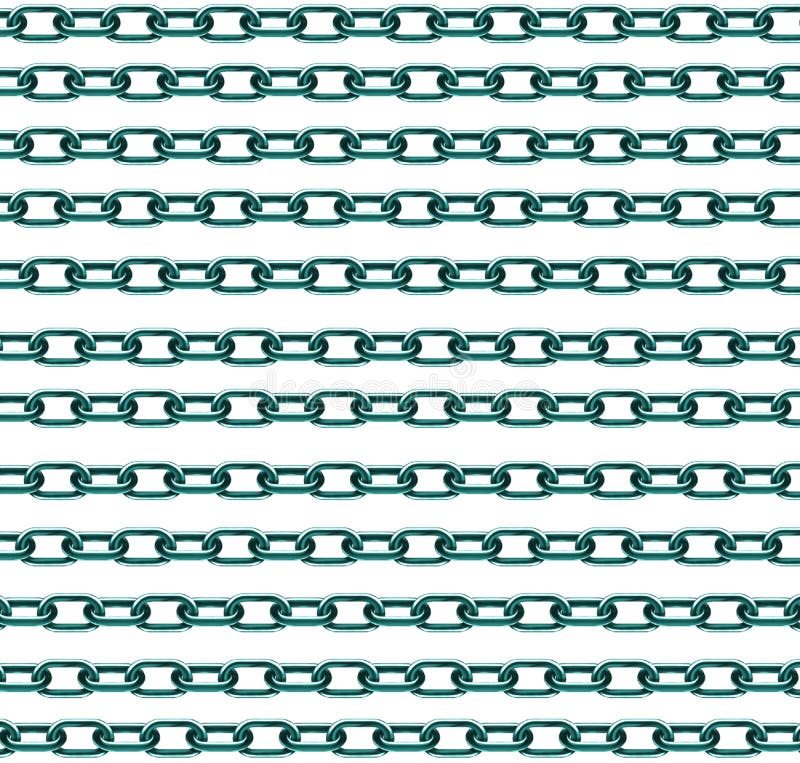 Chain Pattern. Green Chain Design Stock Illustration - Illustration of ...