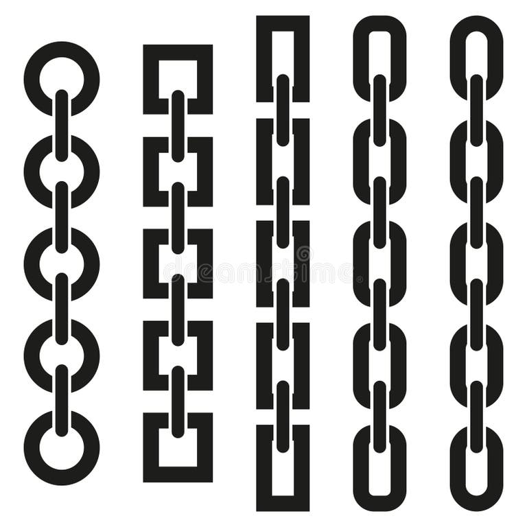 Chain Shapes Stock Illustrations – 5,439 Chain Shapes Stock ...