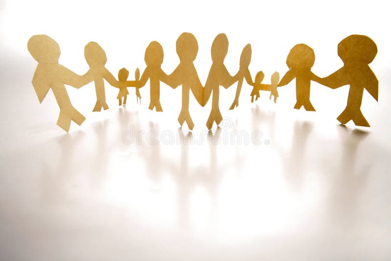 Chain of people stock photo. Image of craft, adults, public - 6471958