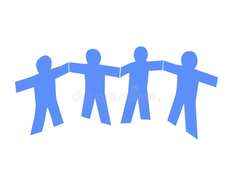 Chain of people stock vector. Illustration of people - 306478884