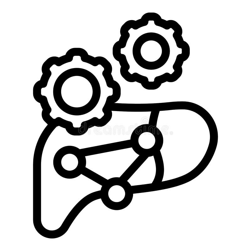 Chain Peptide Icon Outline Vector. Ozone Chemical Stock Illustration ...