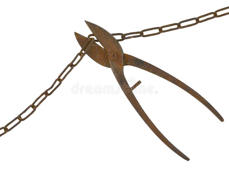 Chain and pliers stock photo. Image of chains, shear - 41628498