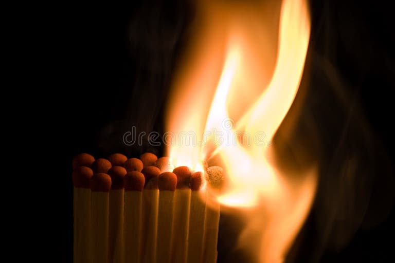 Chain reaction stock image. Image of lighter, sulfur, light - 649757