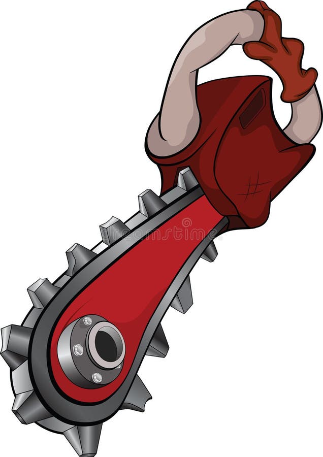 Chainsaw stock vector. Illustration of wood, motor, sawyer - 41527240