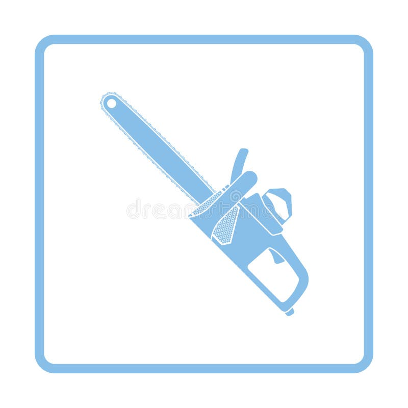 Chain saw icon stock vector. Illustration of equipment - 125216854