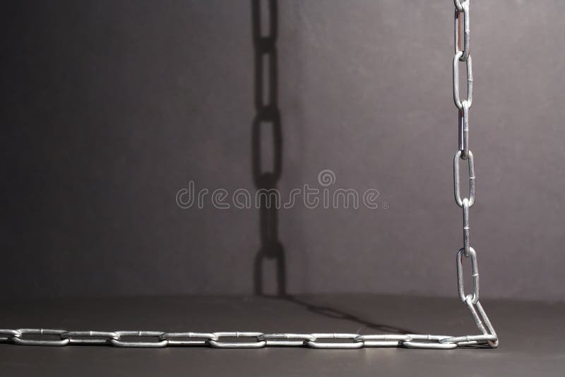Chain with Shadow stock image. Image of chain, single - 61890611