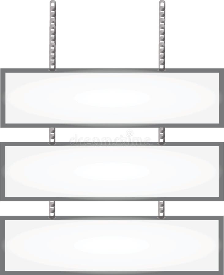 Chain sign stock vector. Illustration of signboard, banner - 79758114